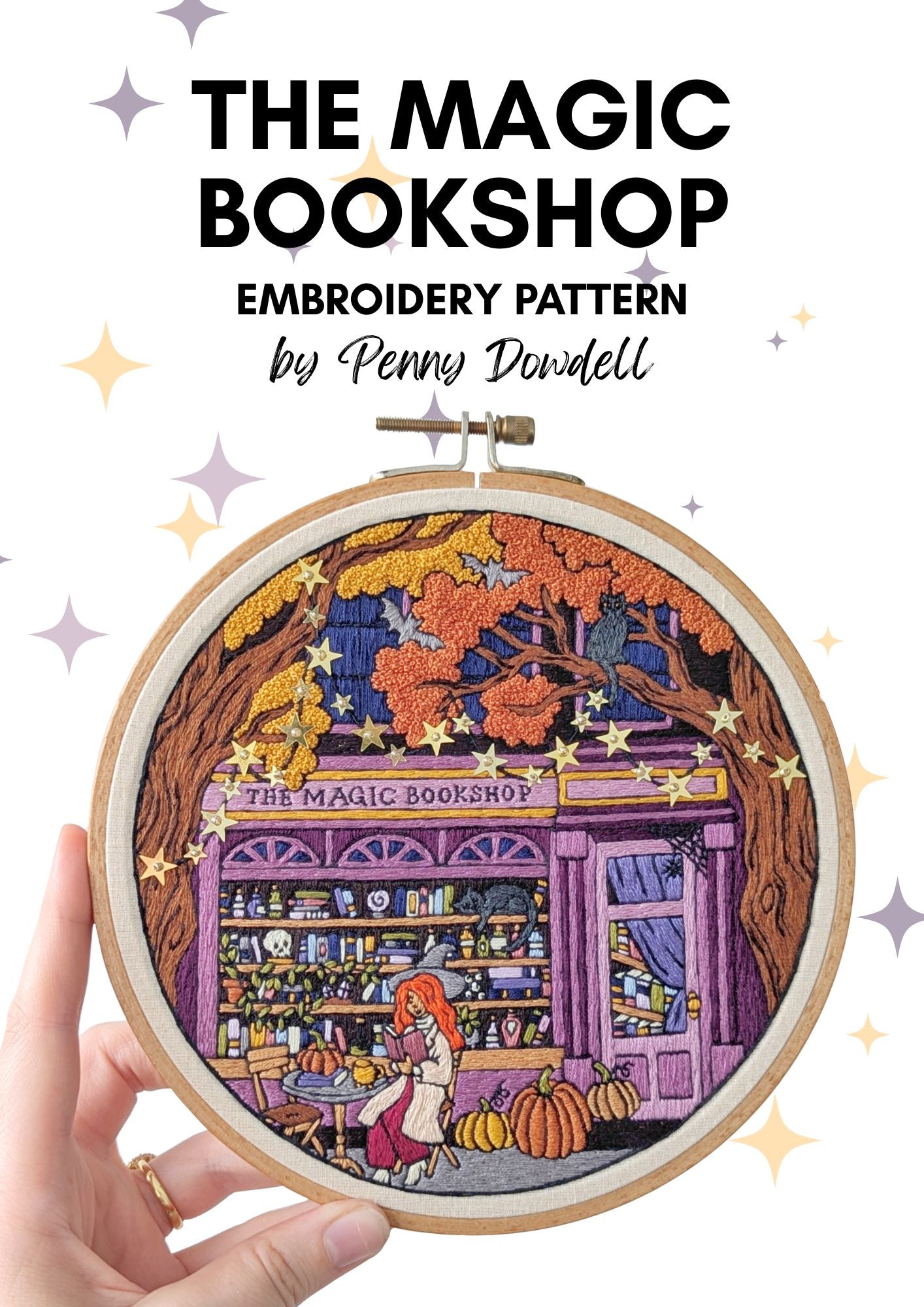 The Magic Bookshop, PDF PATTERN DOWNLOAD – Penny Dowdell Embroidery